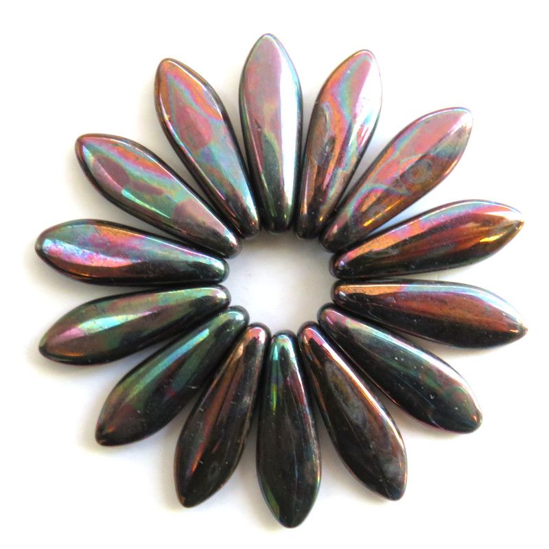 Glass Charms - Dagger - Bronze Electric — Hobby Island UK