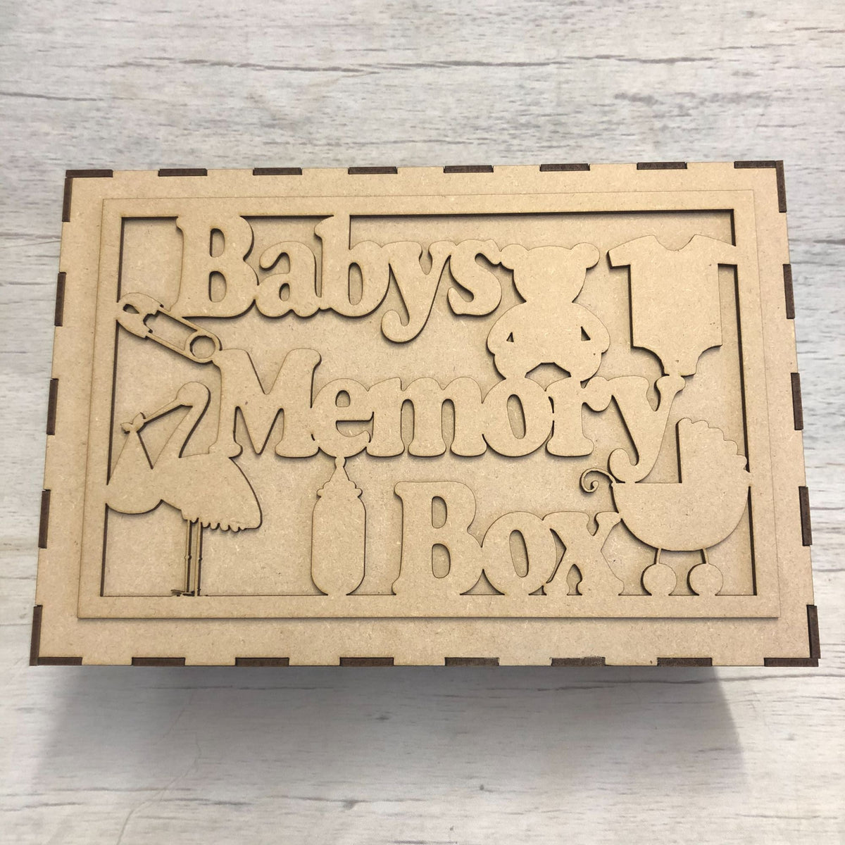 Base MDF - Keepsake box & topper - baby — Hobby Island UK