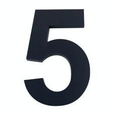 Base Acrylic - 8cm Dark Grey Number (Matte Effect) — Hobby Island UK