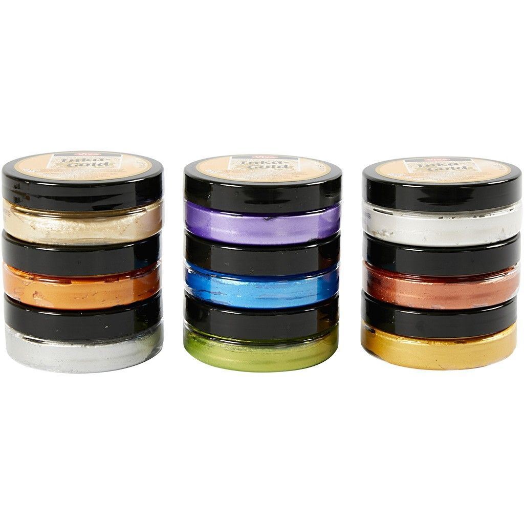 Inka Gold - Gloss Paint- Palette of 9 - DISCONTINUED — Hobby Island UK