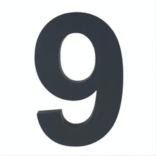 Base Acrylic - 8cm Dark Grey Number (Matte Effect) — Hobby Island UK