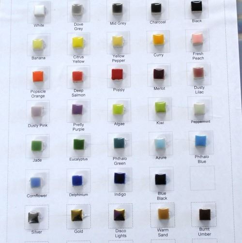 Sample Cards - Glazed Ceramic 10x10mm — Hobby Island UK